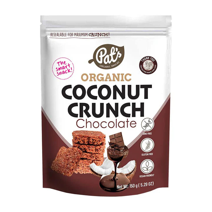 Organic Coconut Crunch - Chocolate - 150g – livelife store Australia
