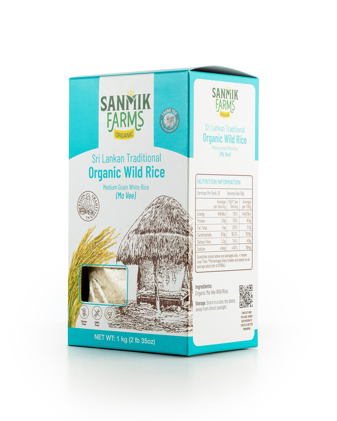 Sri Lankan Medium Grain White Rice (Ma Vee) - 1kg – livelife store ...